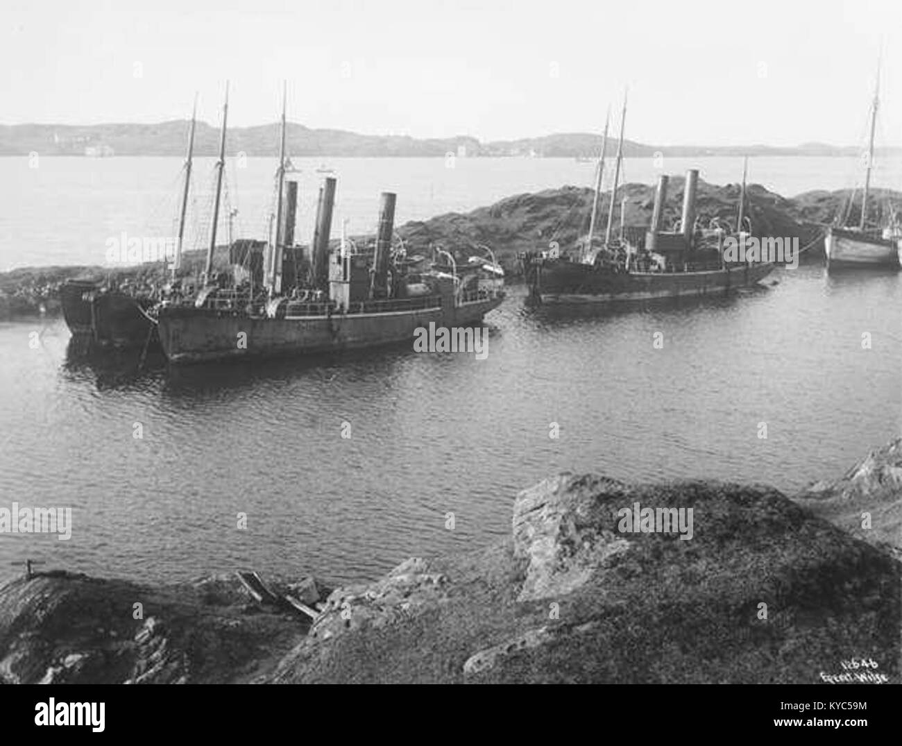 'Oplagte Hvalfangere' is a photograph depicting Norwegian whalers ...