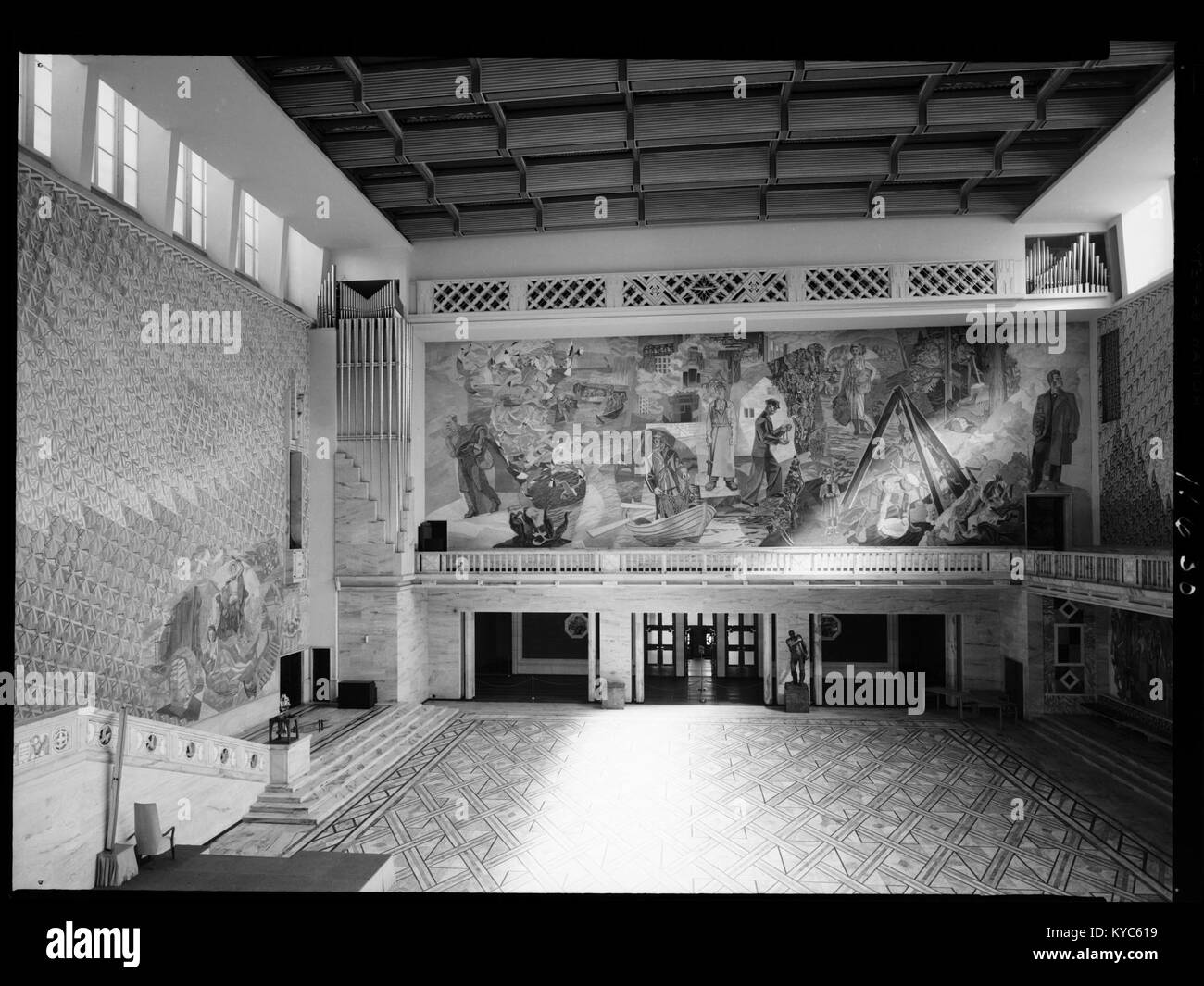 Oslo City Hall (Oslo rådhus), completed in 1950, is a major civic ...