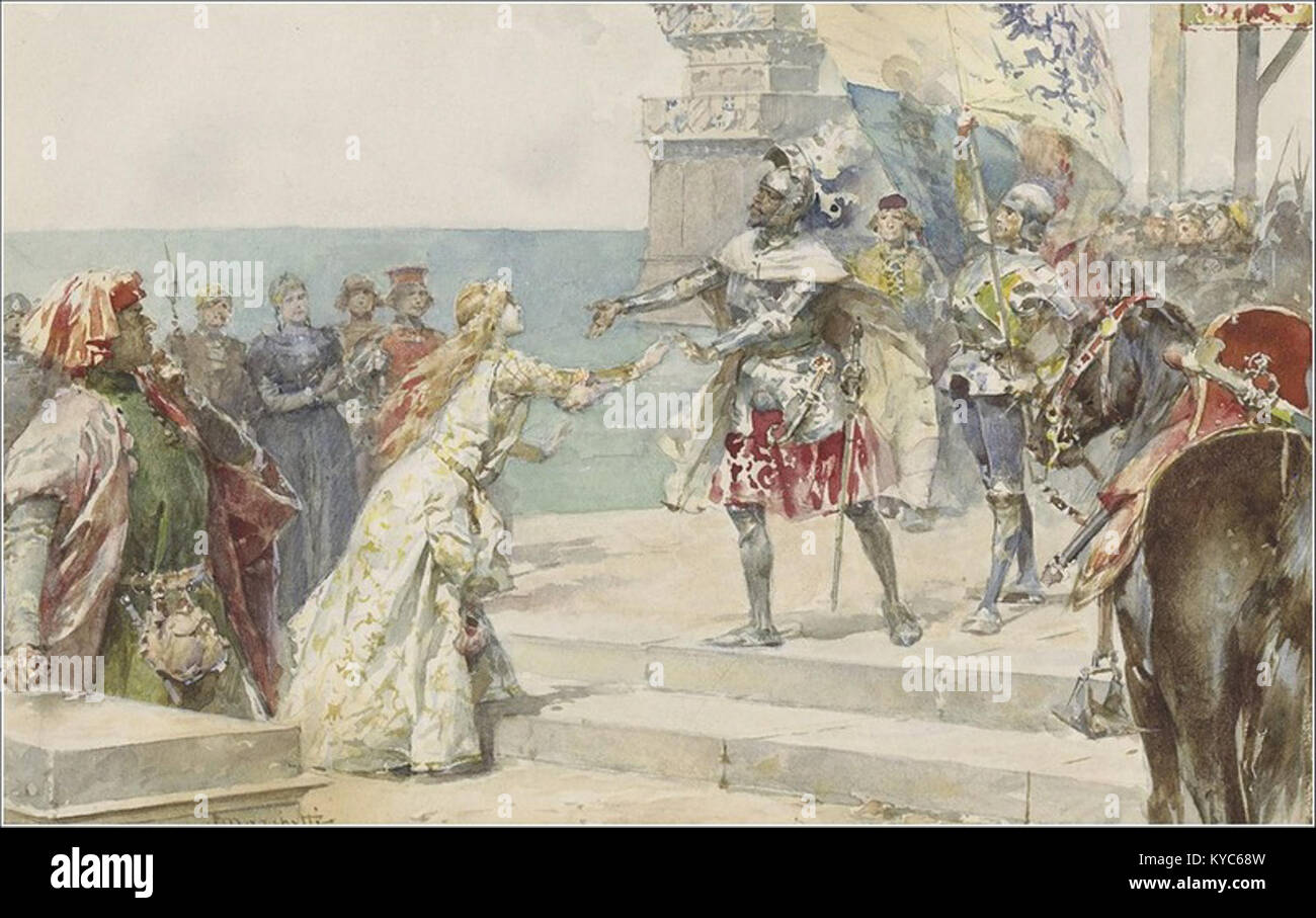 An artwork by Ludovico Marchetti depicting a scene from Shakespeare’s ...