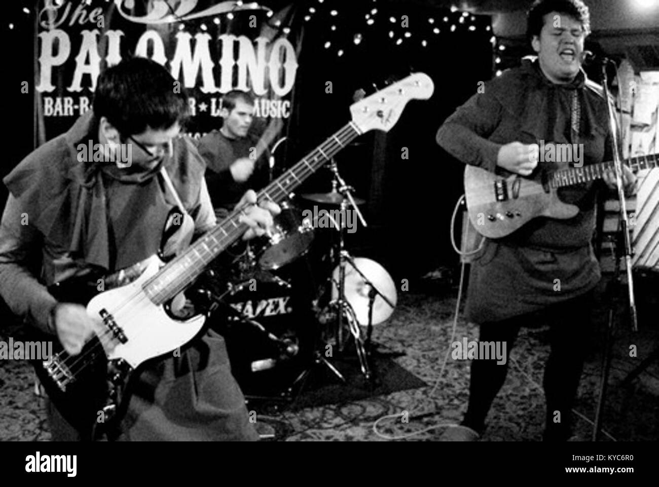 An illustration titled 'Outlaws of Ravenhurst', depicting outlaw ...