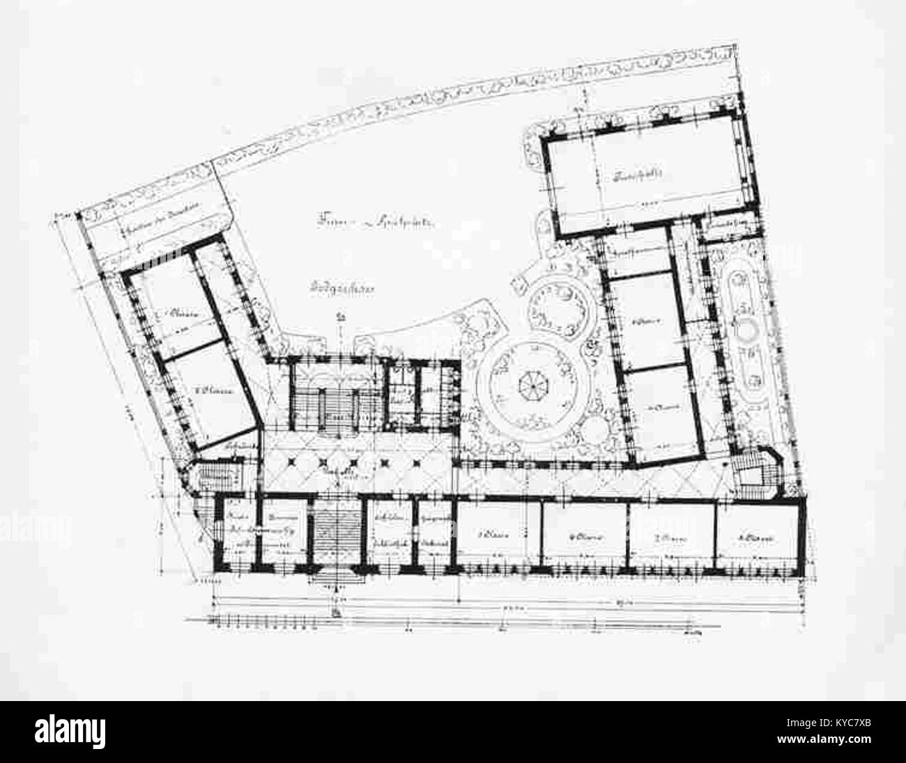 Architectural floor plan of the Imperial and Royal State Realschule (K ...