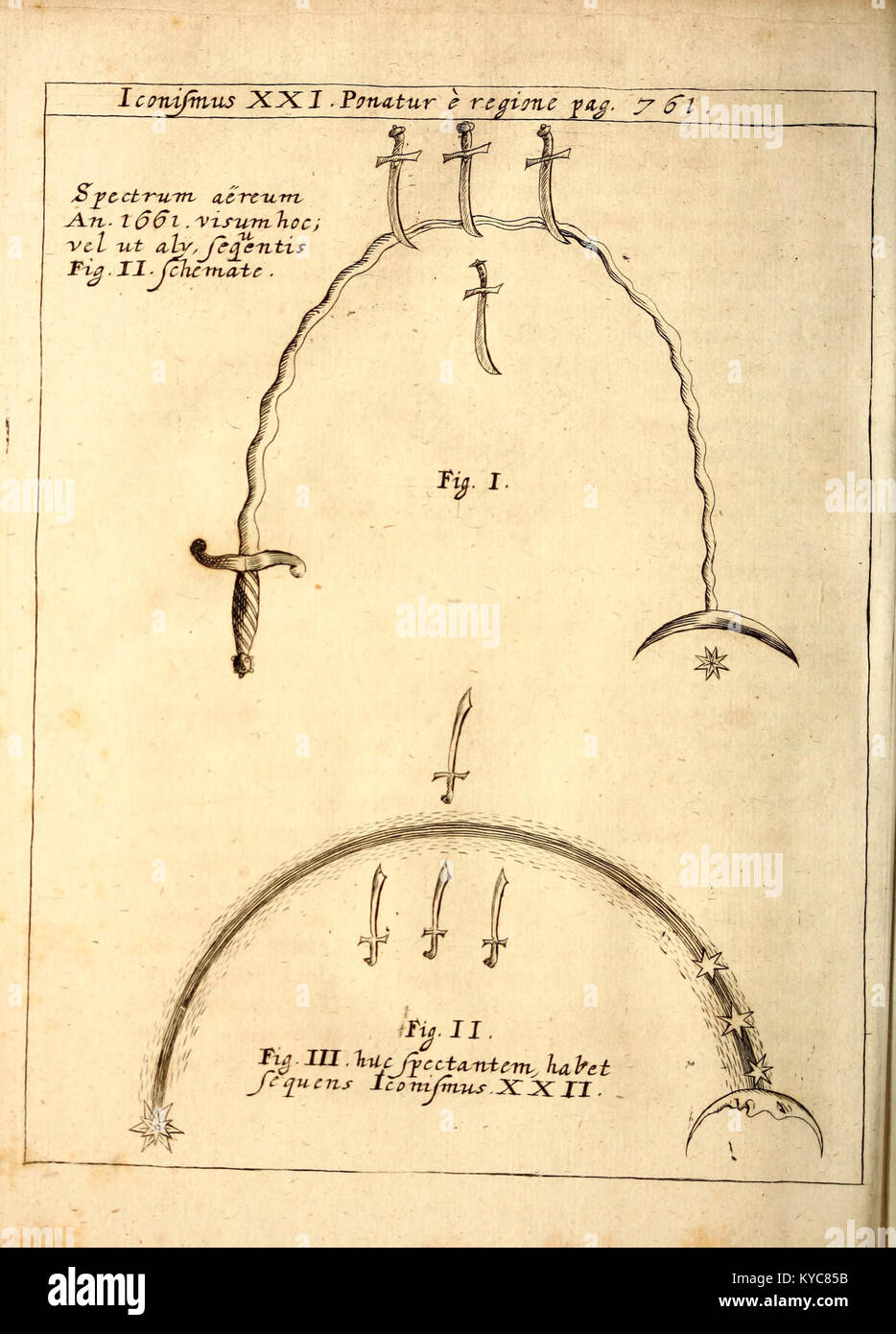 A 17th-century scientific work by P. Gasparis Schotti documenting ...