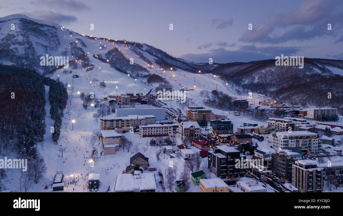 Niseko village hi-res stock photography and images - Alamy