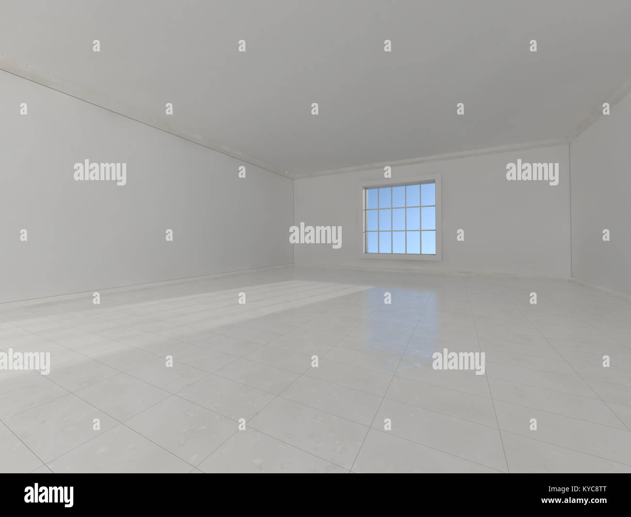 High definition empty white room. 3D rendering Stock Photo - Alamy