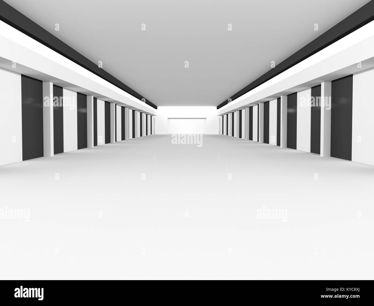 The white abstract three-dimensional composition. 3D rendering Stock ...
