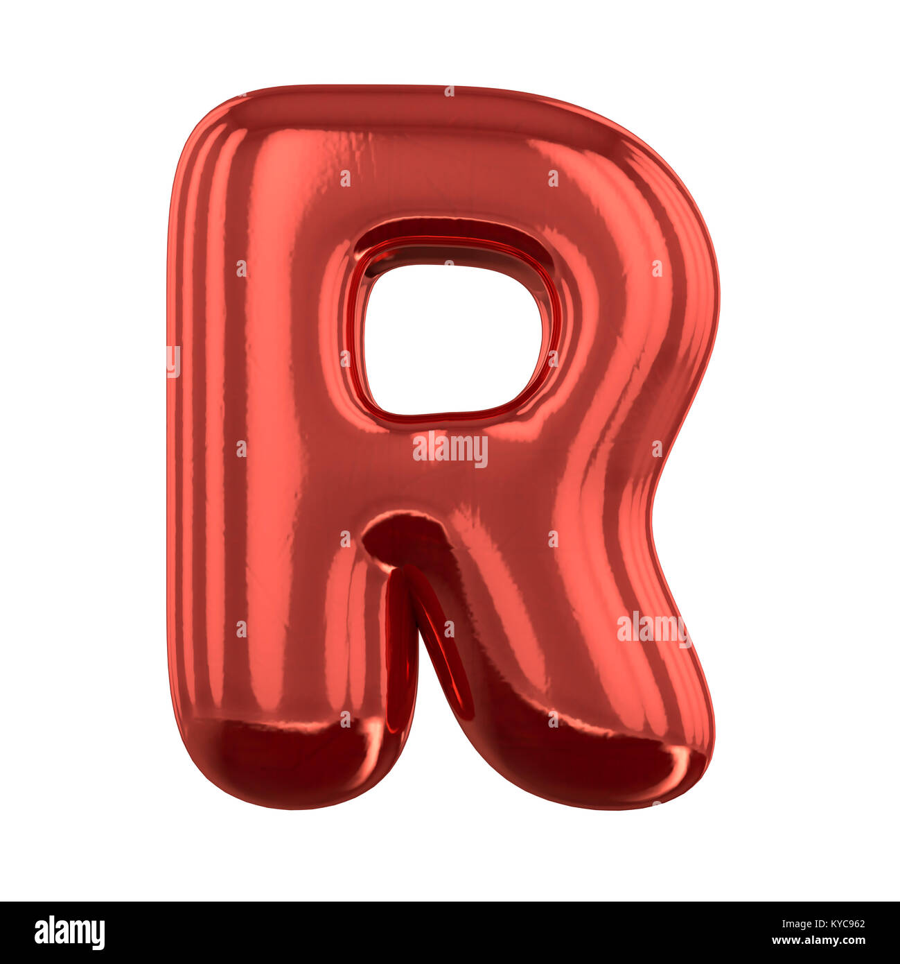 Inflatable letters of the alphabet. 3D rendering Stock Photo - Alamy