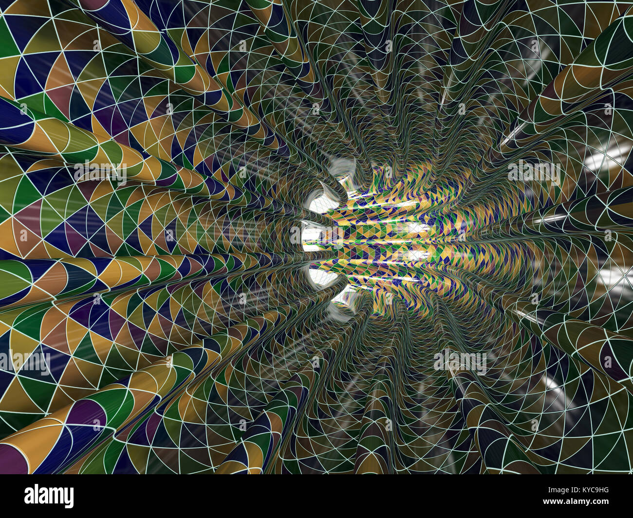 Abstract Mysterious Vortex. 3D rendering Stock Photo - Alamy