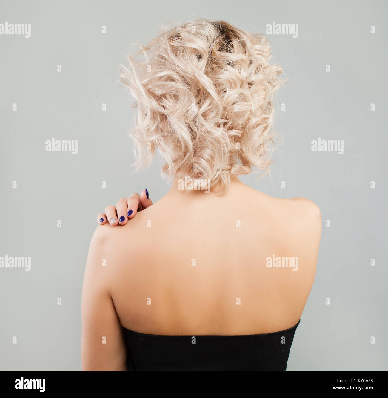 Short Curly Bob Hairstyles Back View