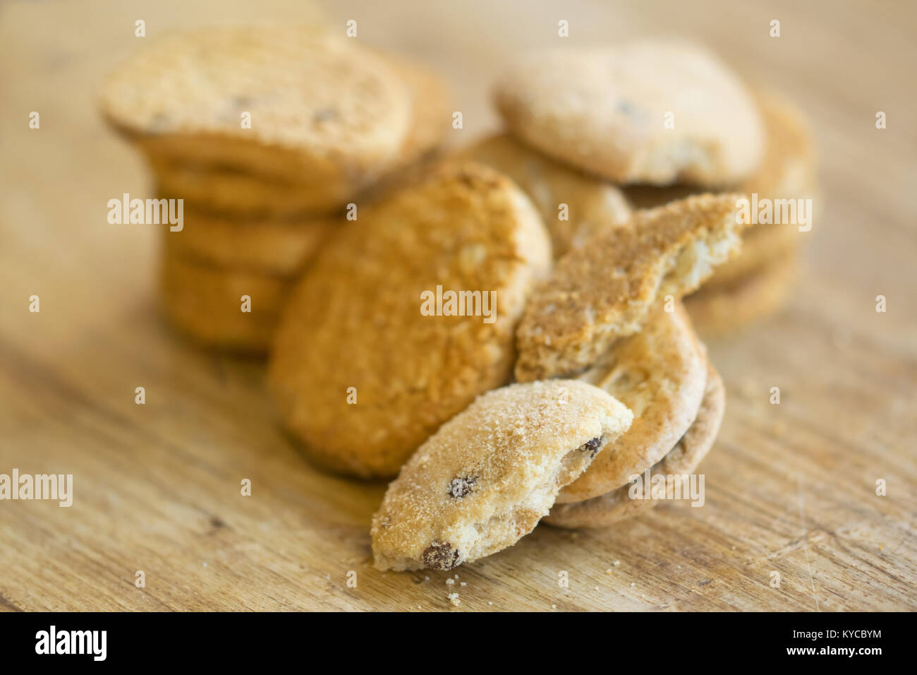 healthy wholemeal bran biscuits for dietetic breakfast Stock Photo - Alamy