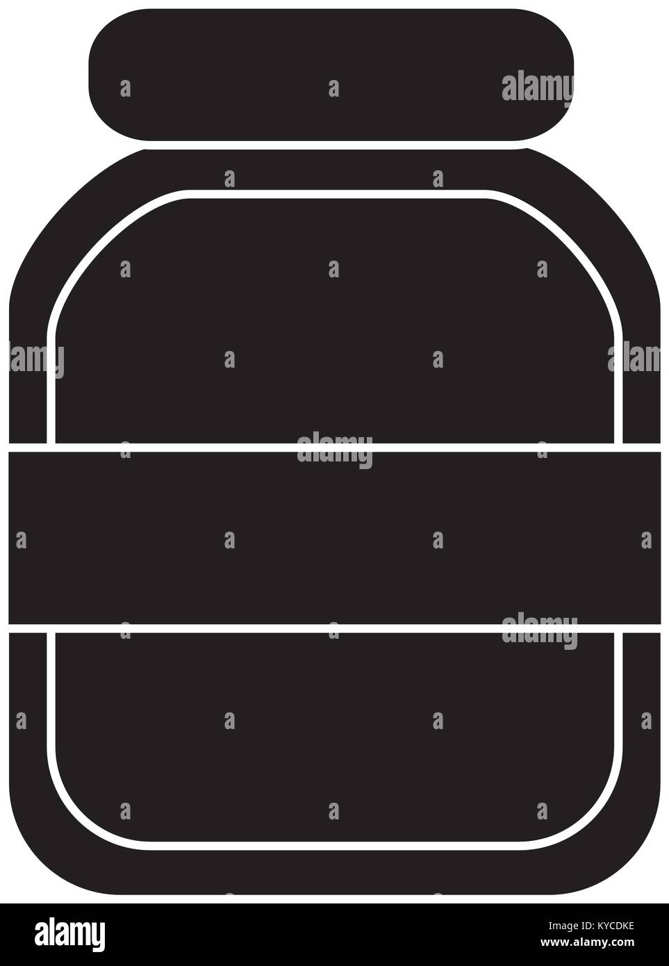 chocolate paste packaging cream in a glass bottle vector illustration ...