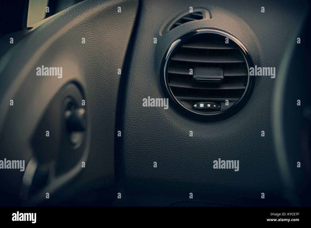 Details of air conditioning (car ventilation system) in modern car ...