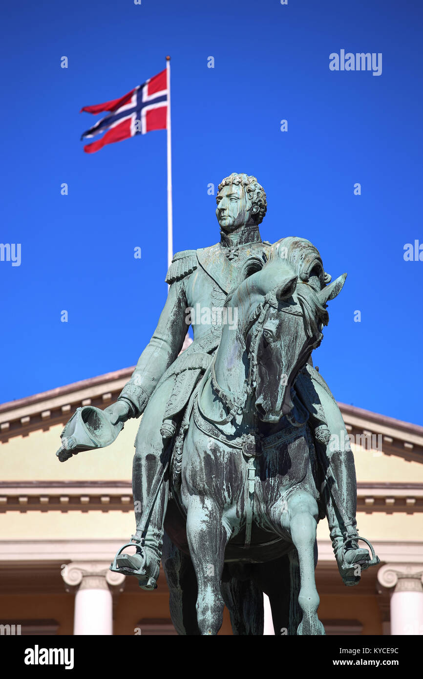 Statue of king carl johan oslo hi-res stock photography and images - Alamy