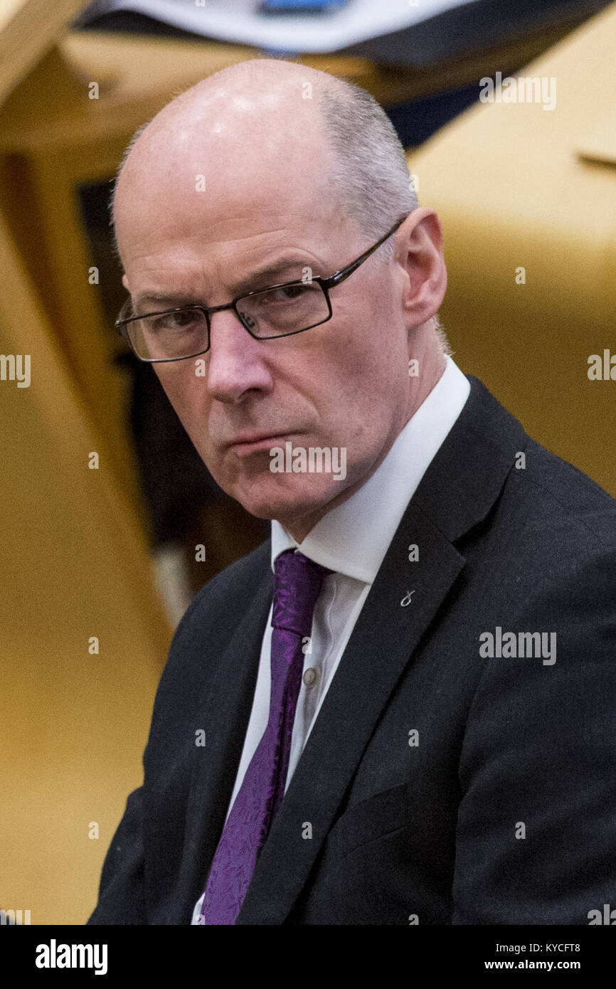 Politicians attend Scottish First Minister's Questions at Holyrood in ...