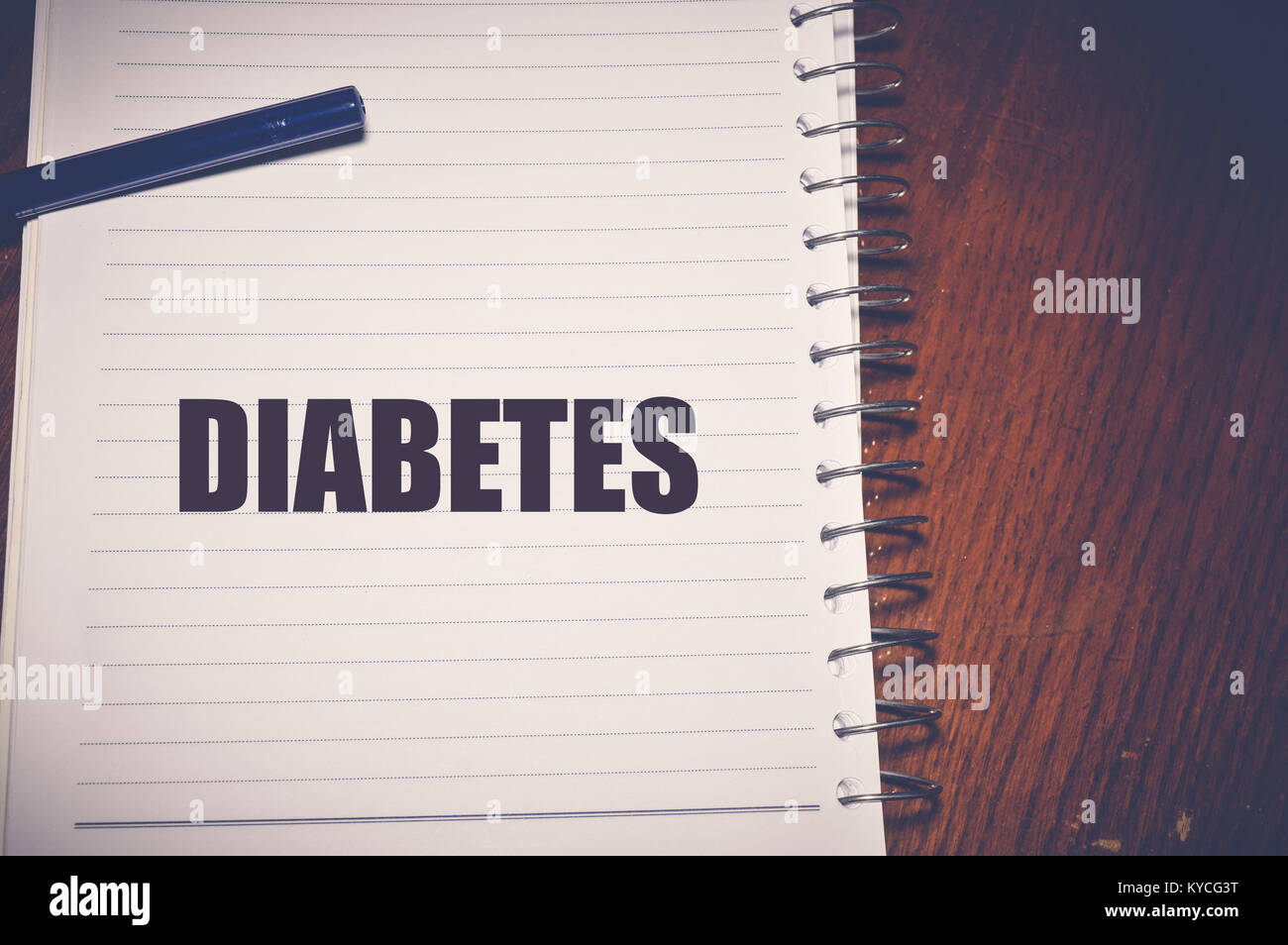 diabetes written on white paper, medical concept Stock Photo - Alamy