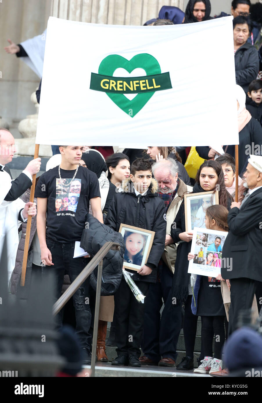 Grenfell Tower National Memorial Service held at St Paul's Cathedral ...