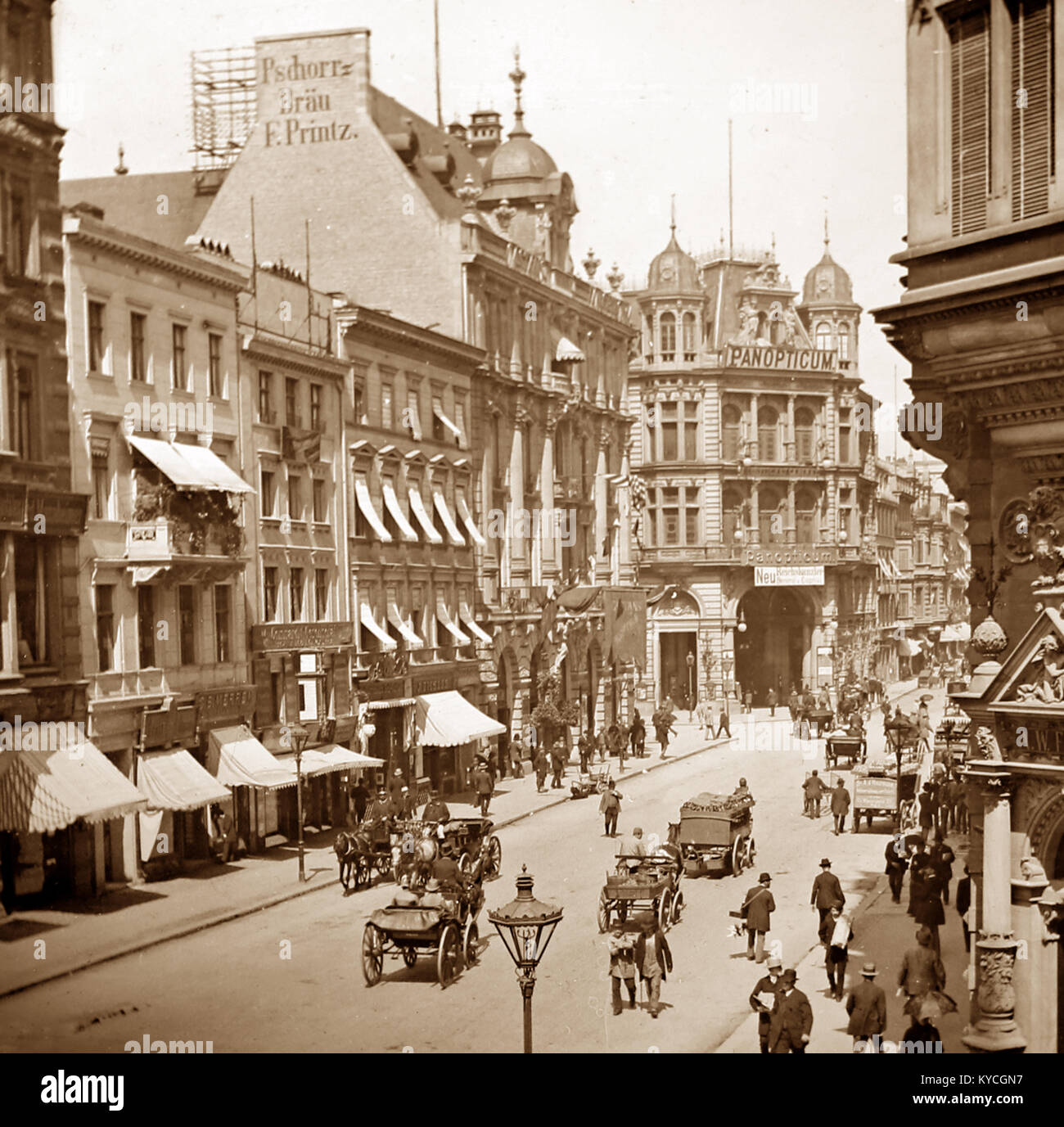 Frereick Street, Berlin, Germany, pre 1900 Stock Photo - Alamy