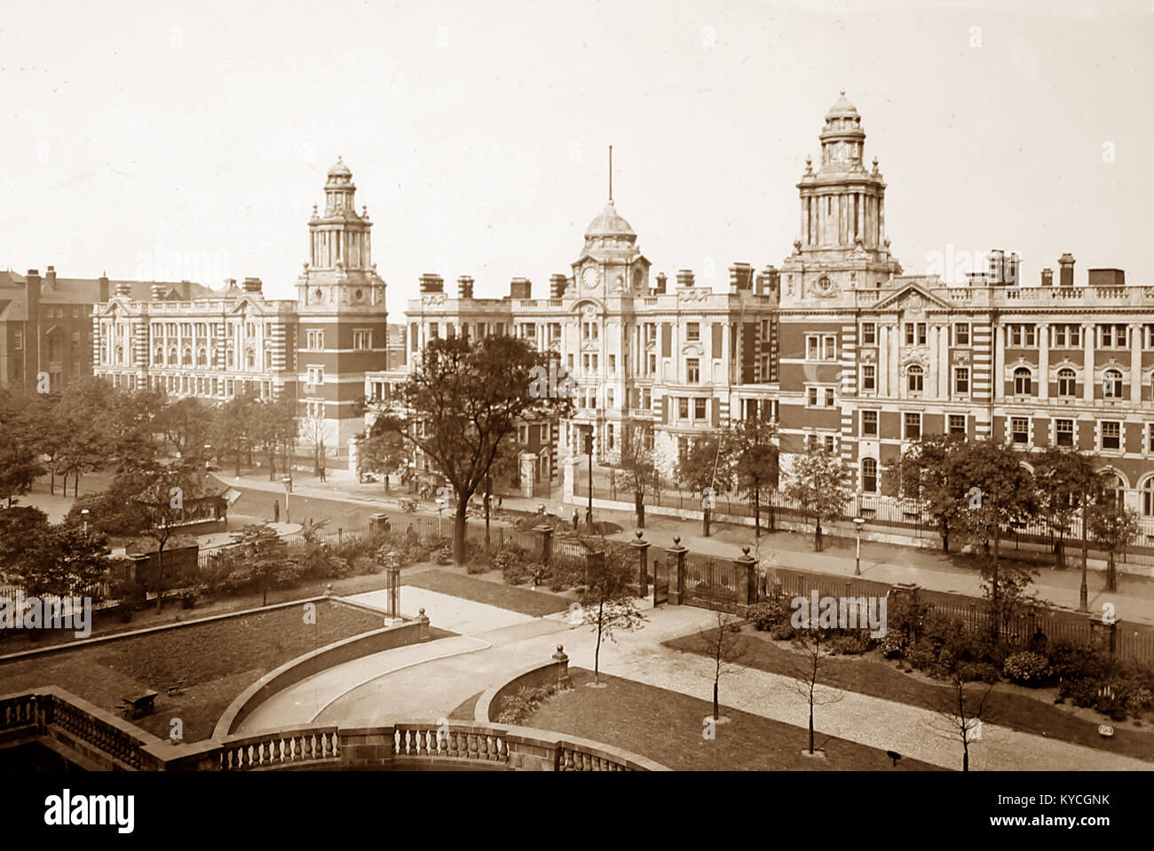 The Royal Infirmary, Manchester, Victorian period Stock Photo - Alamy