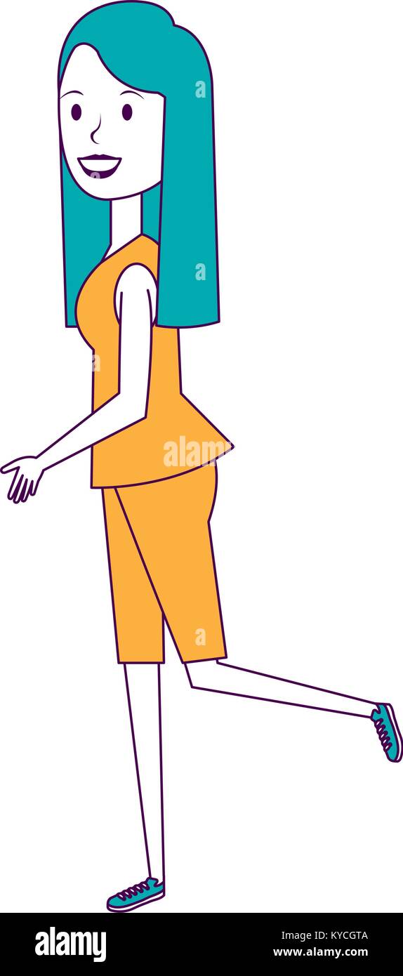 beautiful woman avatar character vector illustration design Stock ...