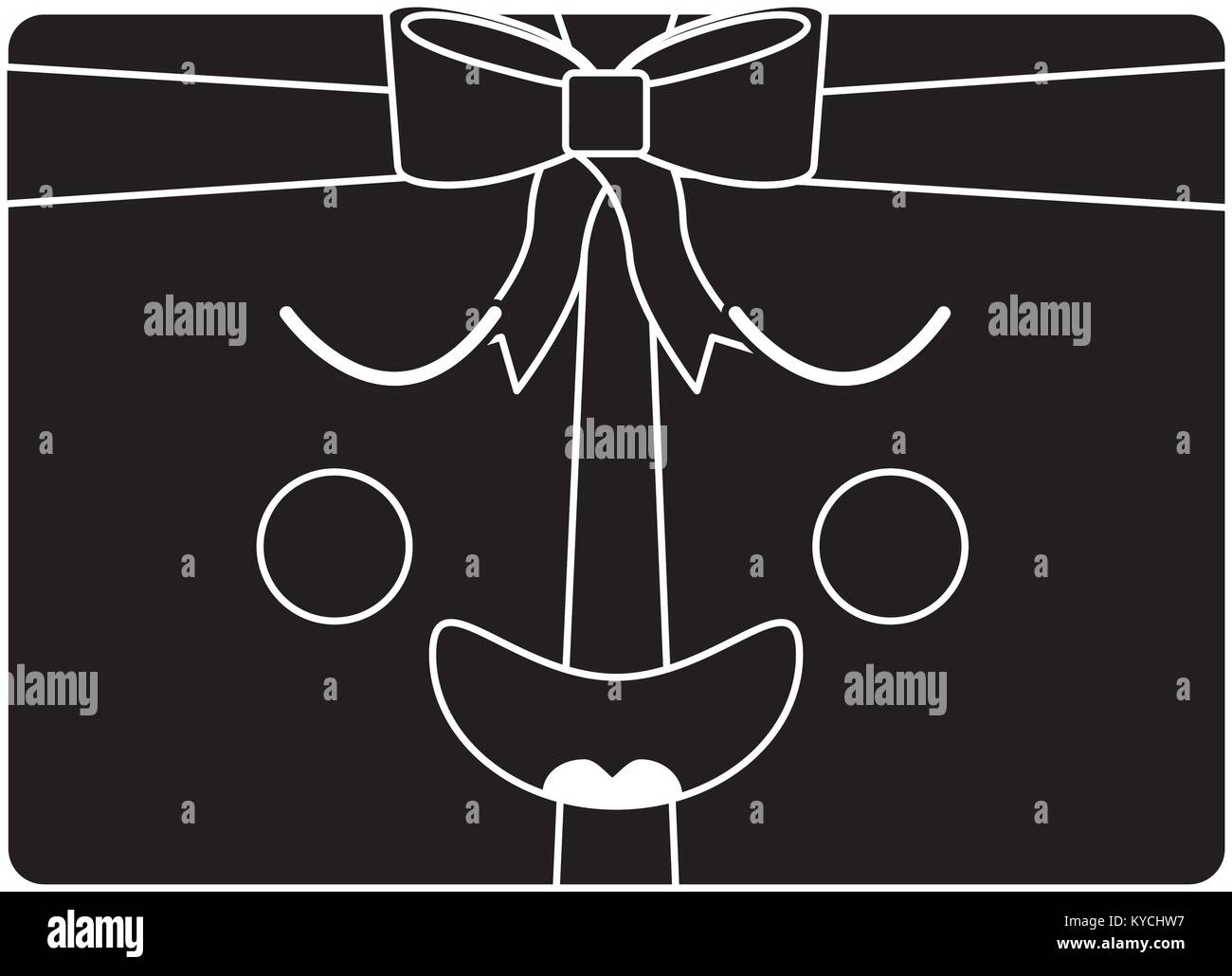 Kawaii gift box bow Stock Vector Images - Alamy