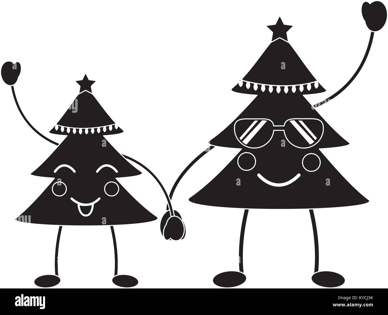 christmas tree happy emoji icon image Stock Vector Image & Art - Alamy