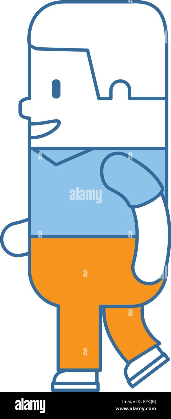 funny man avatar character vector illustration design Stock Vector ...