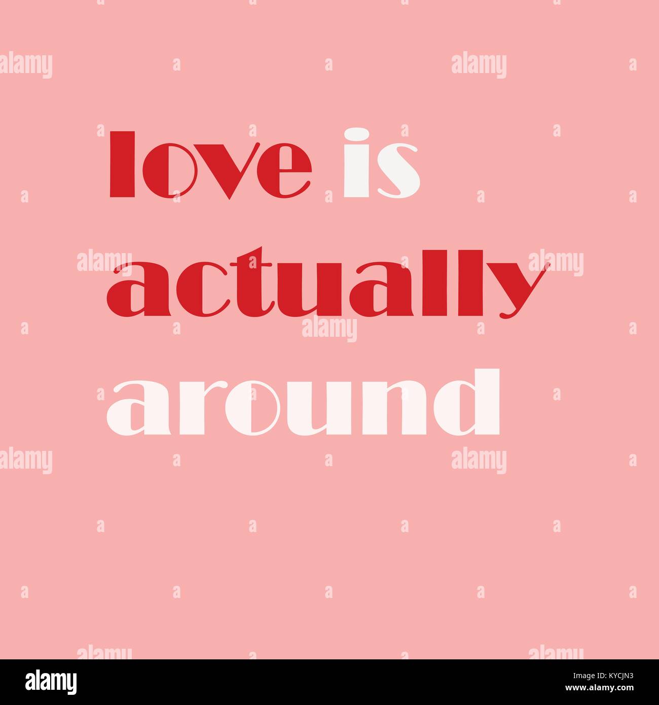 Love actually poster Stock Vector Images - Alamy