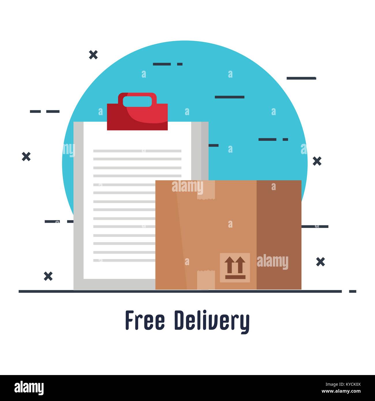 box and checklist icons Stock Vector Image & Art - Alamy