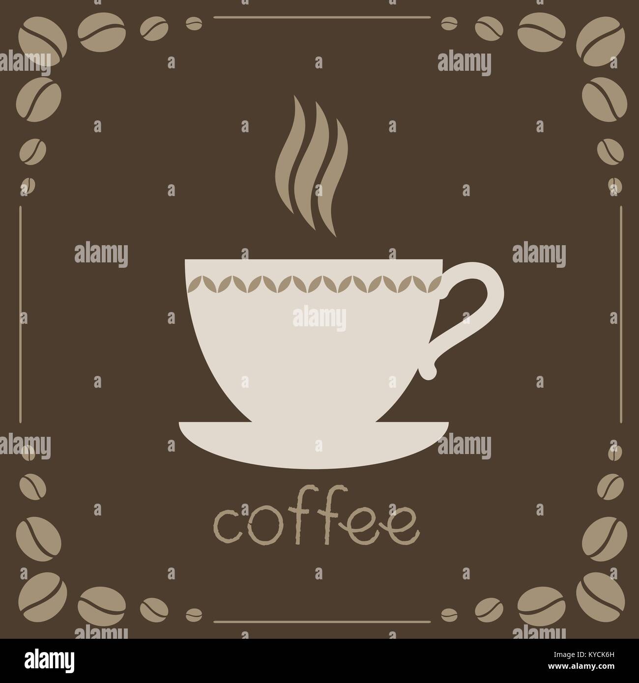 Coffee sign vector vectors hi-res stock photography and images - Alamy