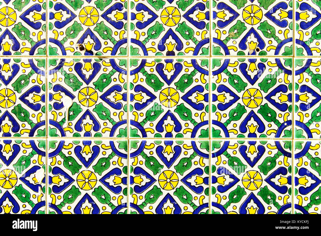 Gorgeous seamless patchwork pattern from colorful Tunisian tiles Stock ...