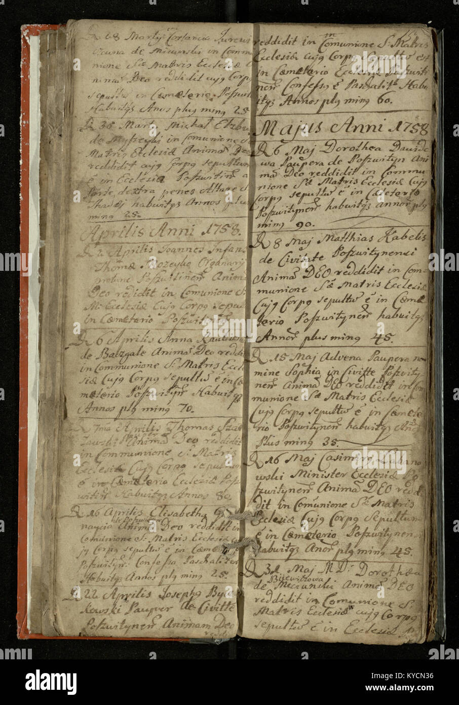 The Pašvitinys Roman Catholic parish death register from 1745 to 1793 ...