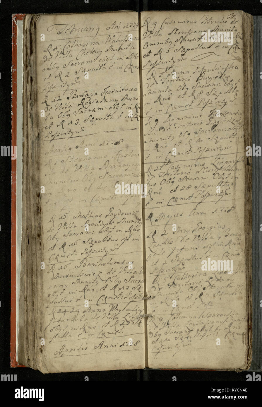 Register of deaths from Pašvitinis Roman Catholic Church between 1745 ...