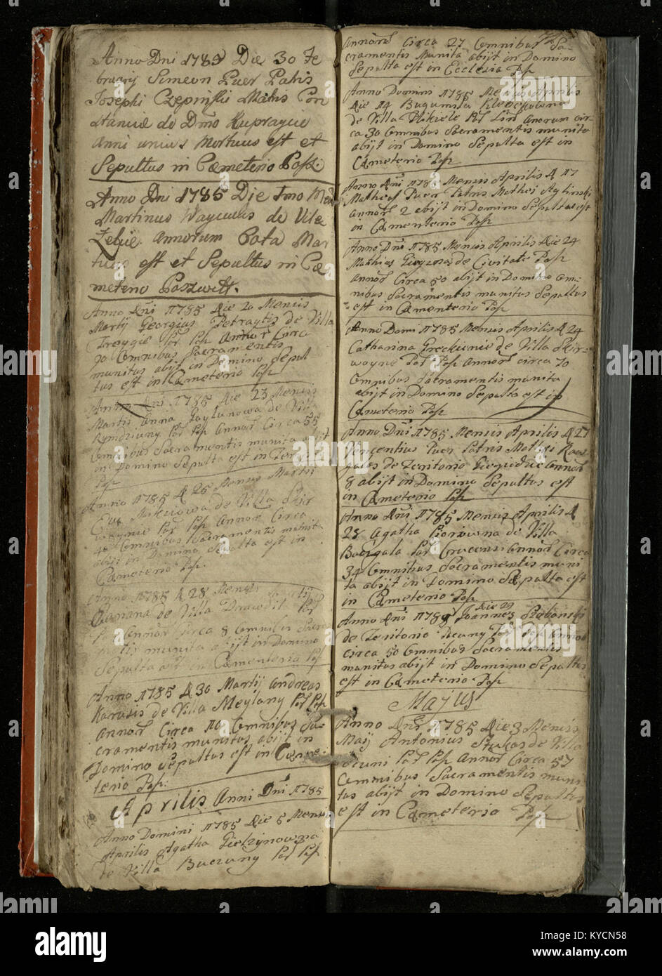 This is another entry referring to the Lithuanian death register book ...