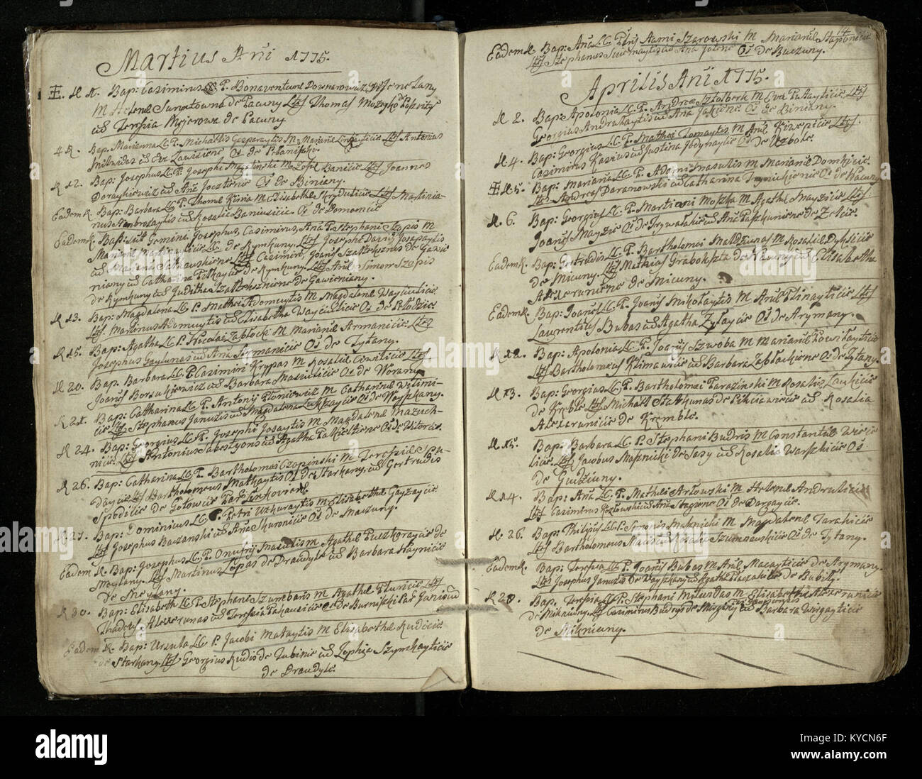 Baptismal register book No. 014 from Pašvitinio Roman Catholic Church ...