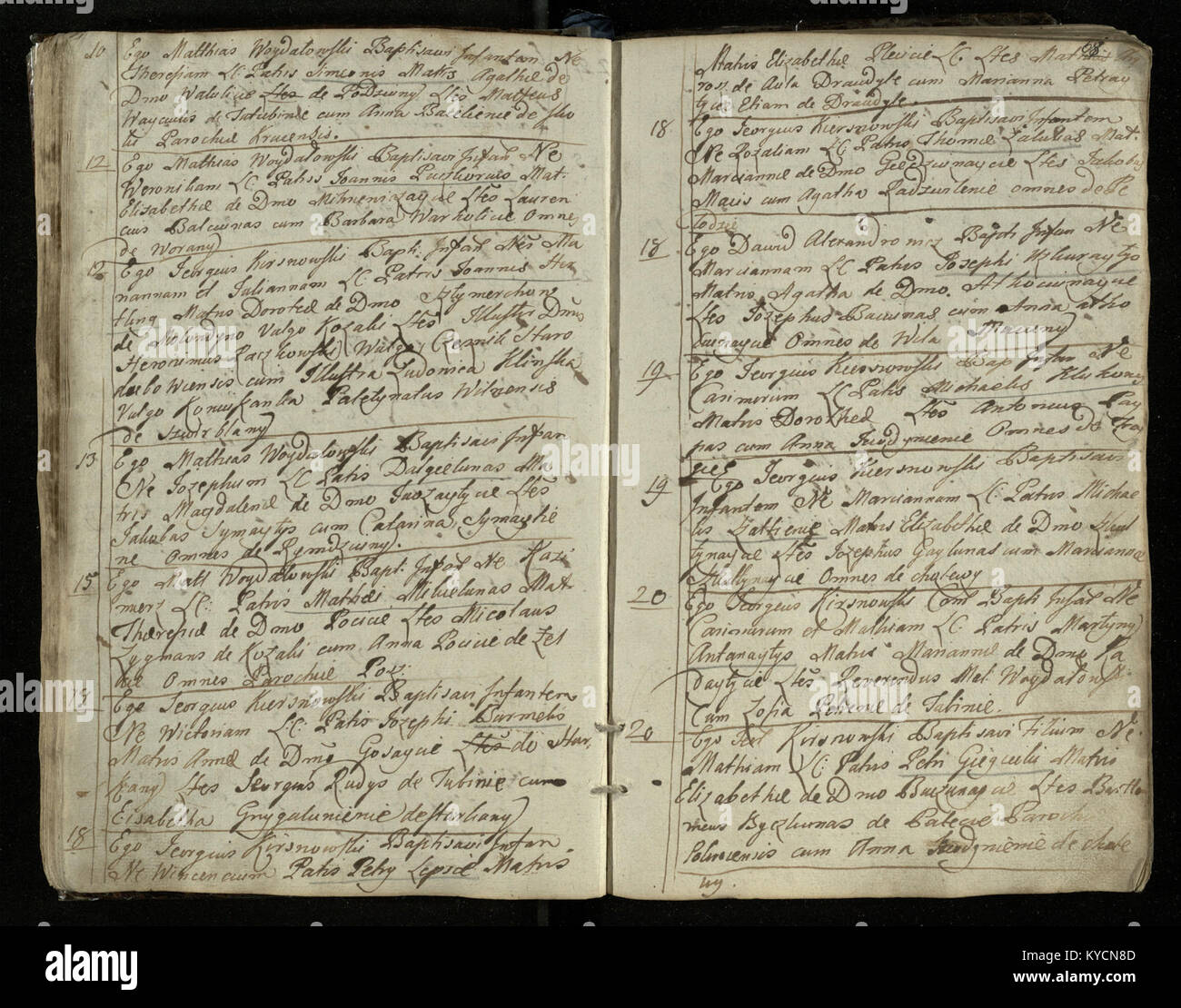 Historical church registry book hi-res stock photography and images - Alamy