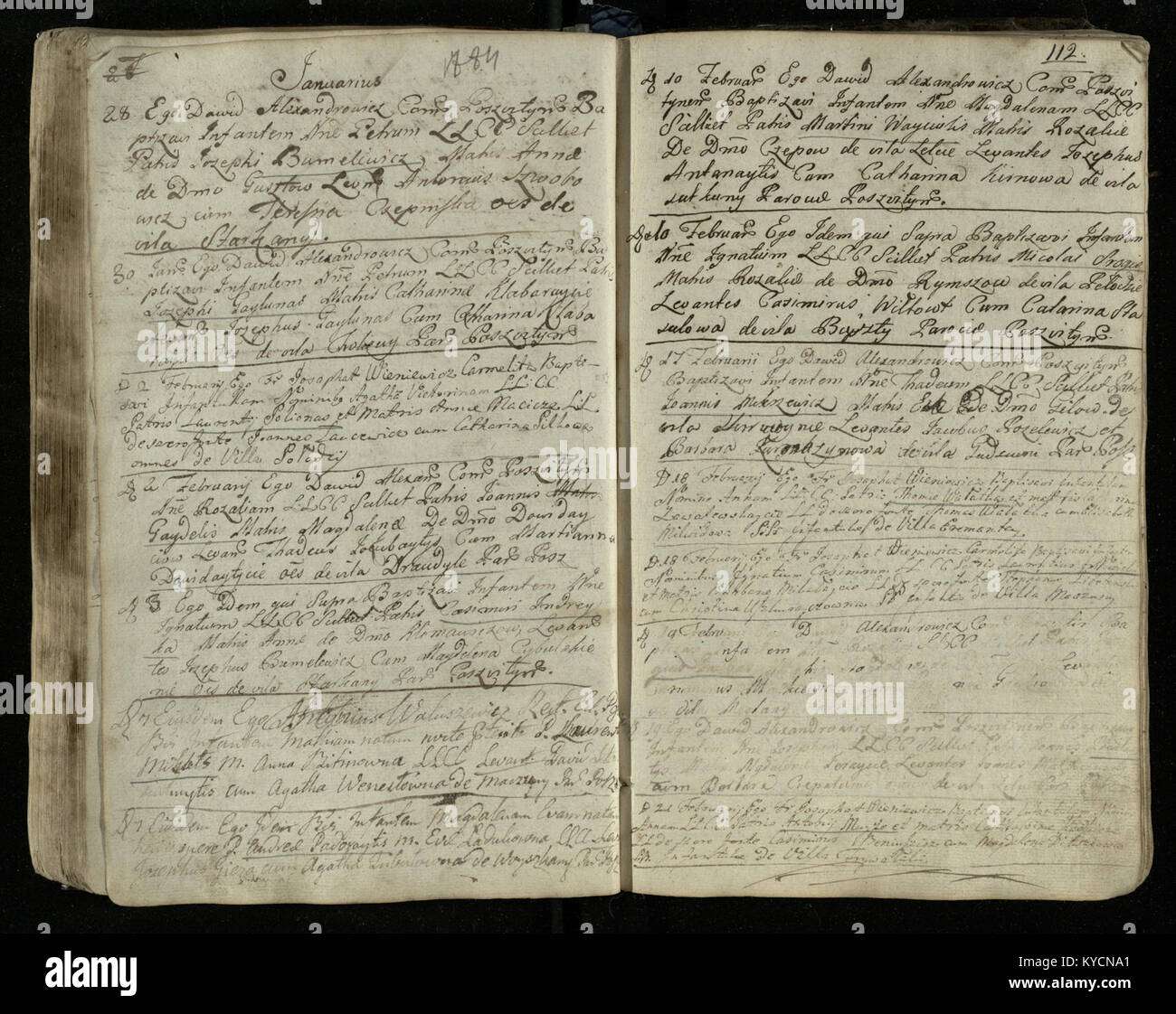 This church record book, from the period 1773-1793, contains baptismal ...