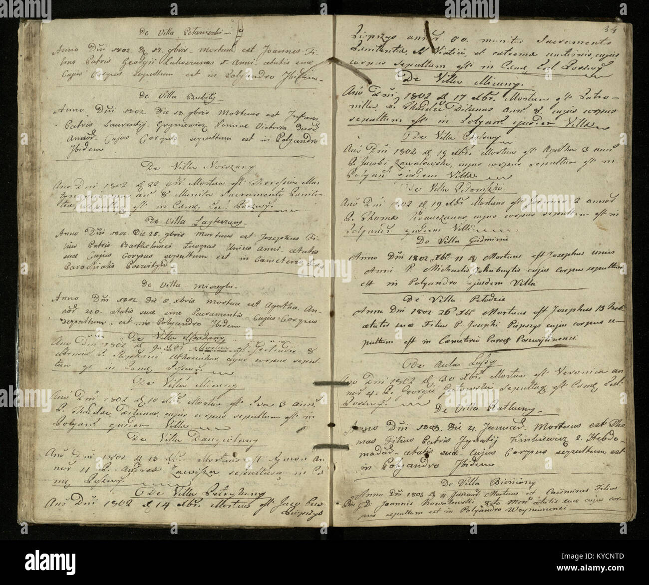 The death register book of the Pasvitinio parish, covering the years ...