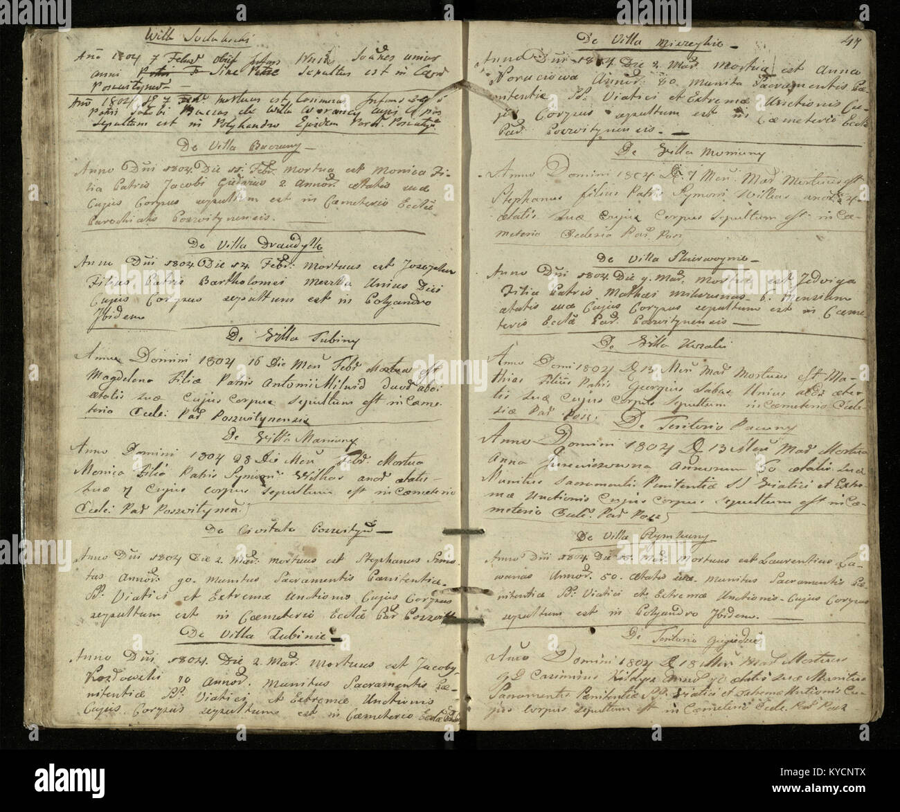 The Pasvitinio parish death register from 1793–1812 records deceased ...
