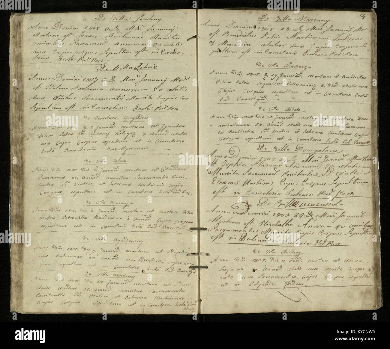 This record documents parish deaths between 1793 and 1812 in the ...