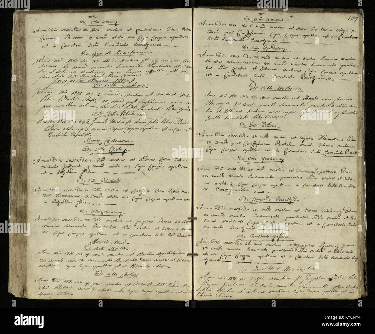 This image features a historical death register from the Pasvitinio RKB ...