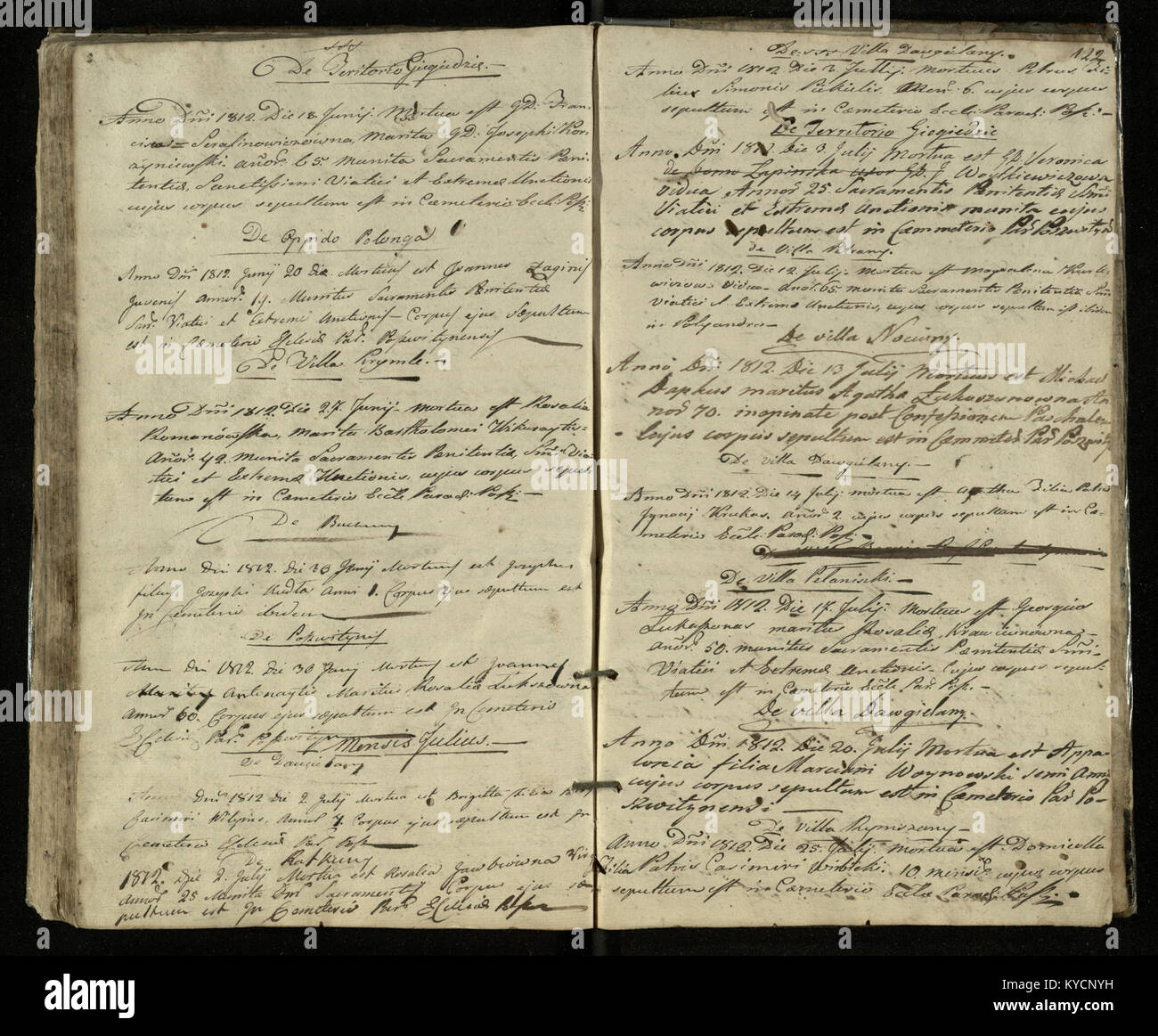 The Pasvitinio RKB death record book (1793–1812) from the Pasvitinis ...