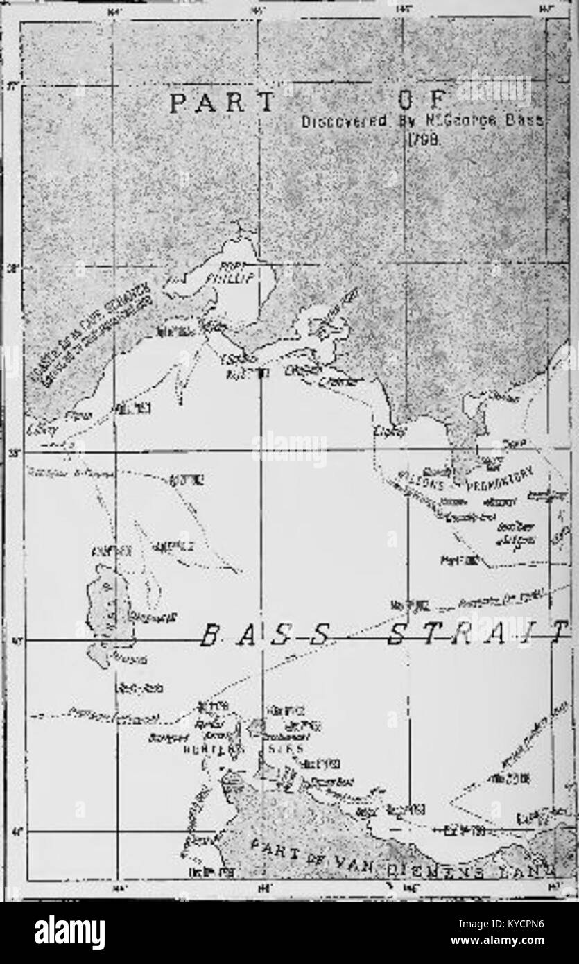 A map from page 139 of the book 'The Life of Matthew Flinders ...