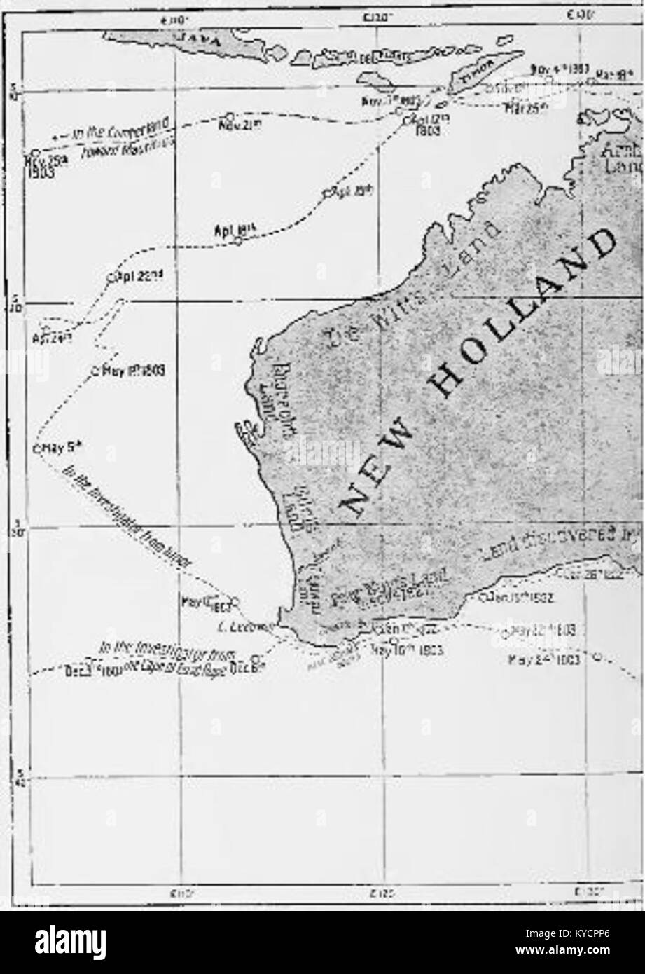 Matthew flinders map hi-res stock photography and images - Alamy