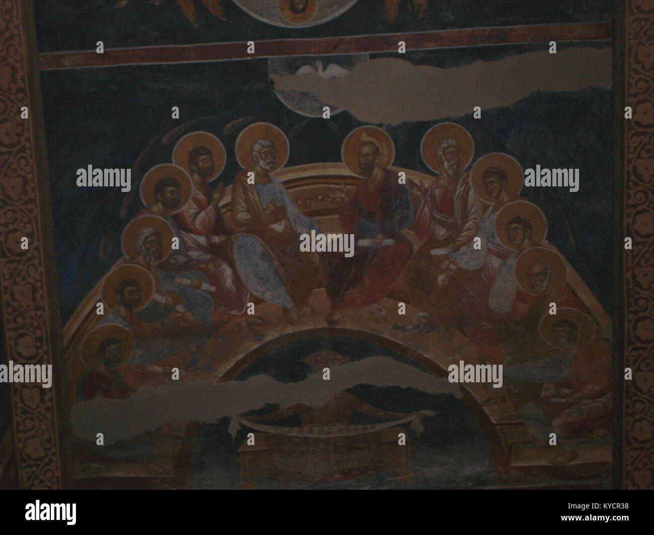 Paintings in St. Demetrius Church, Markova Susica, depict Christian ...