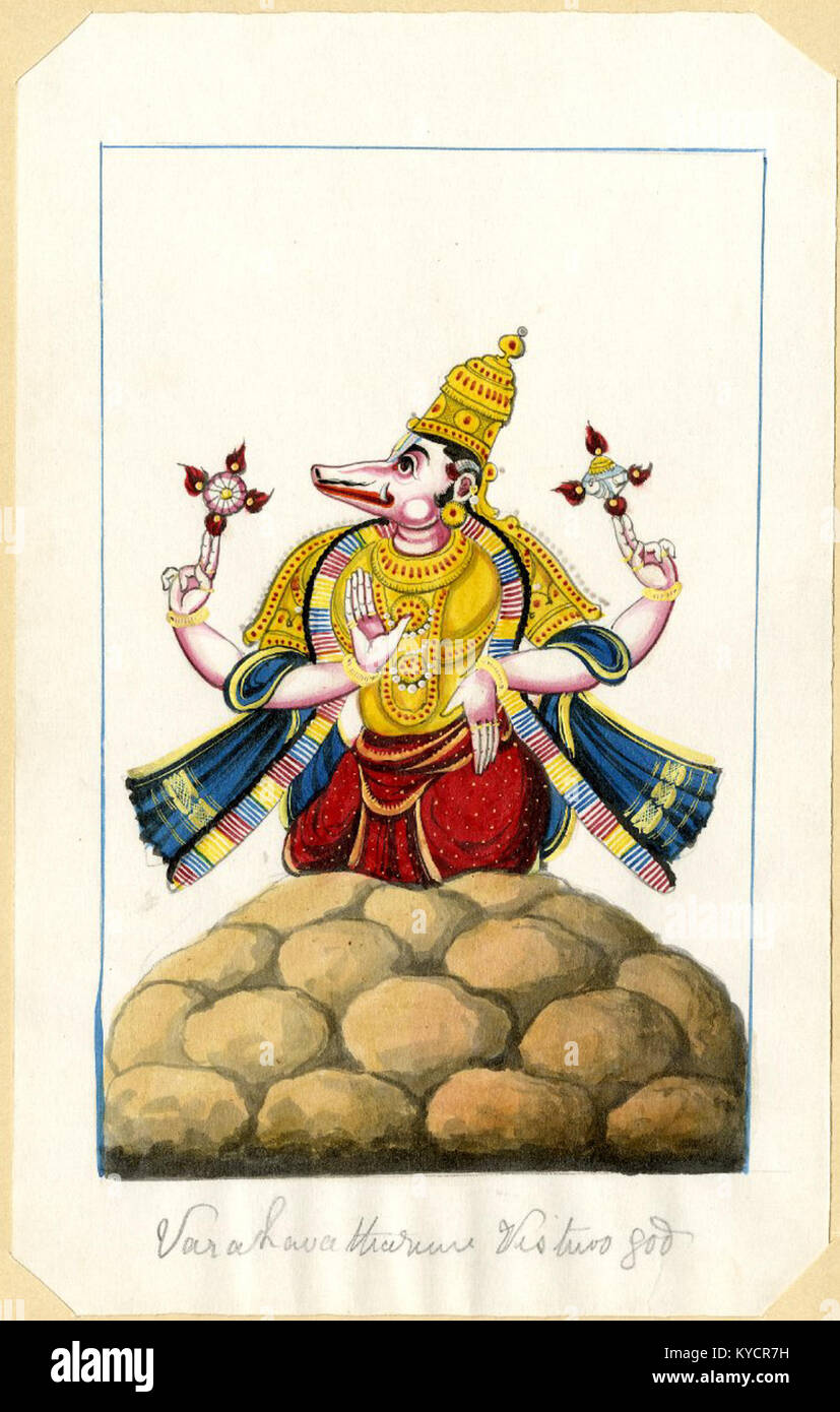 A painting of vishnu hi-res stock photography and images - Alamy