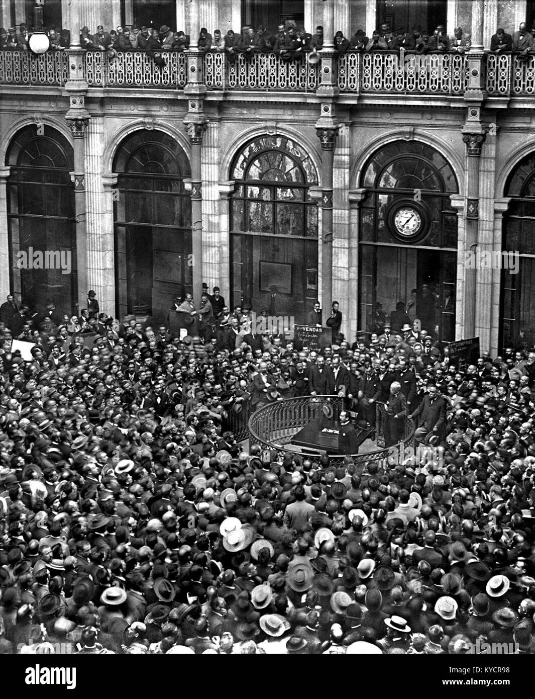 A historical event in 1899 at the Palácio da Bolsa in Porto, Portugal ...