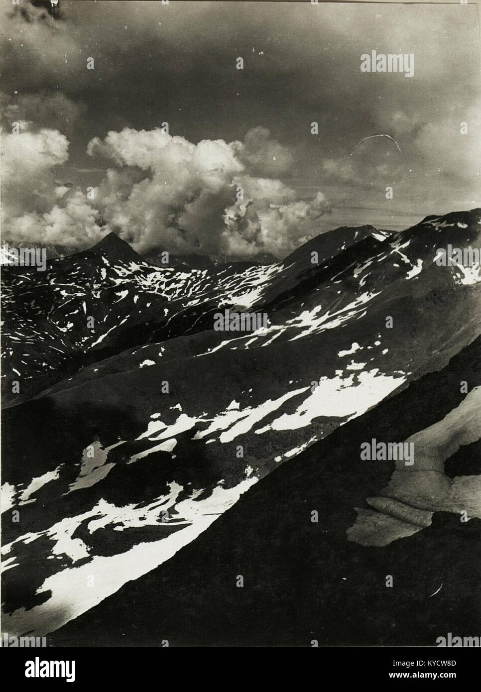 A panoramic photograph from the First World War depicting the view of ...