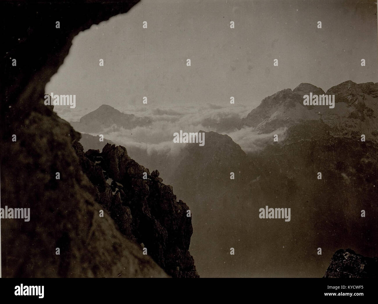 This panoramic view from the gun emplacement of the 8cm M.5-8 field ...