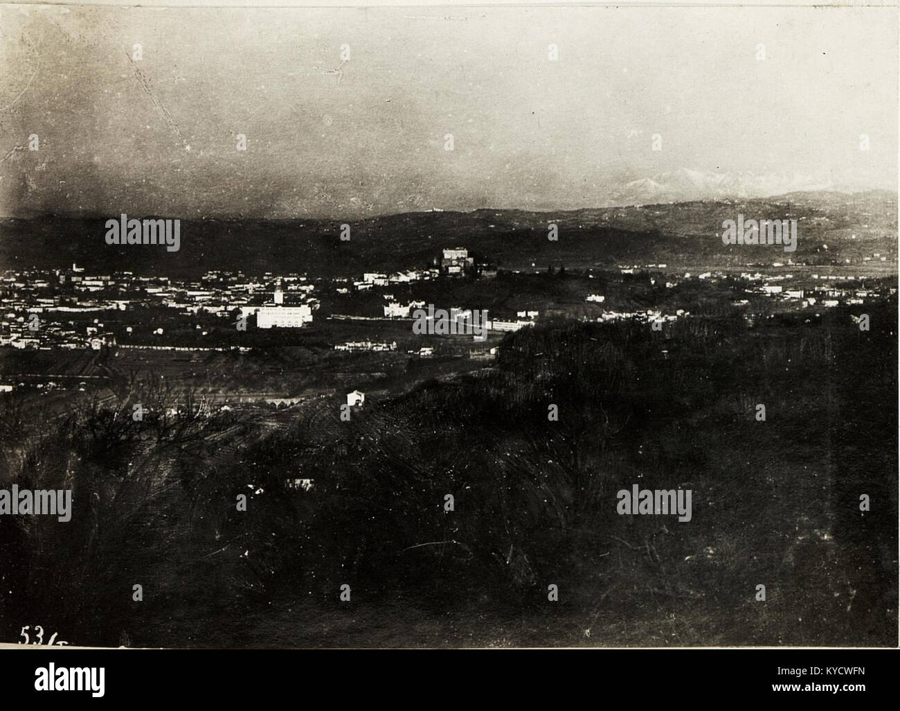 A panoramic photograph taken on February 22, 1916, from San Marco ...