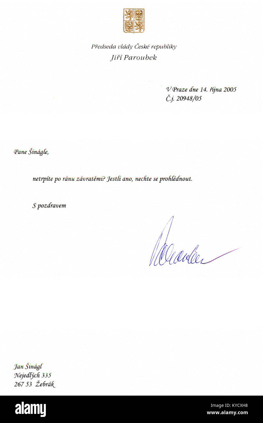 Dopis hi-res stock photography and images - Alamy