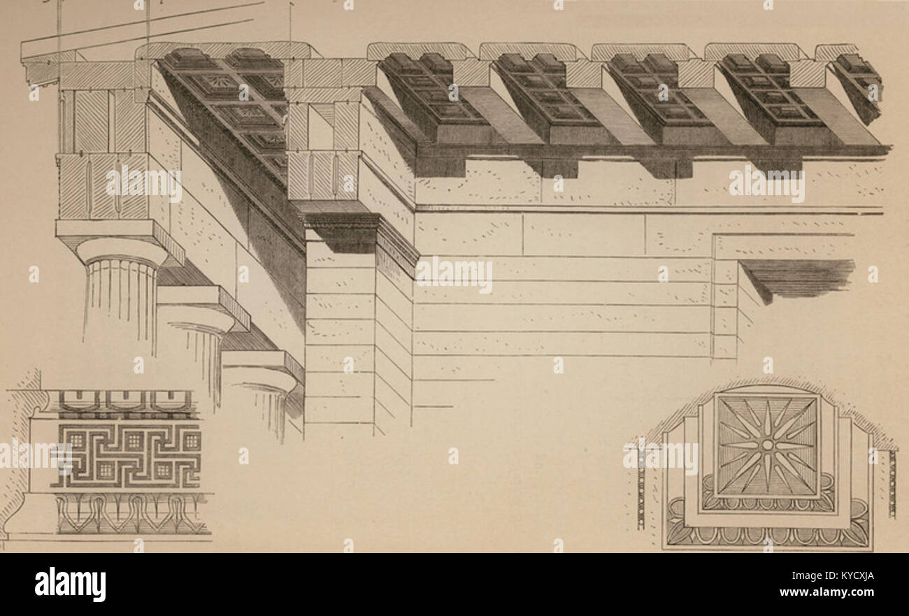 An 1888 architectural study by Adolf Boetticher depicting the ...